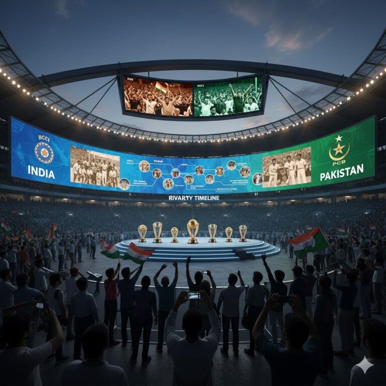 India national cricket team vs Pakistan national cricket team timeline